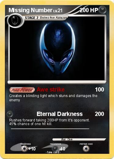 Pokémon Missing Number 2 2 - Awe strike - My Pokemon Card