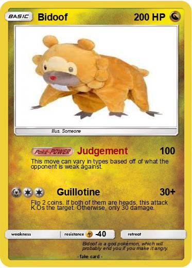 Pokémon Bidoof 231 231 - Judgement - My Pokemon Card