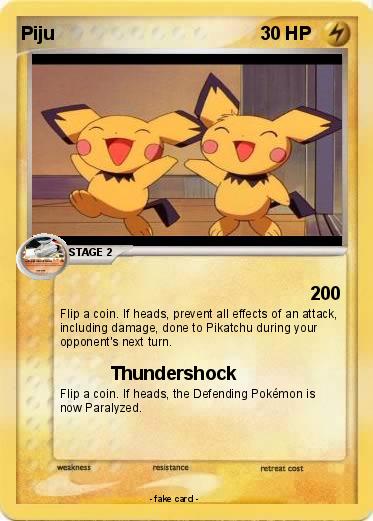 Pokémon Piju - Thundershock - My Pokemon Card