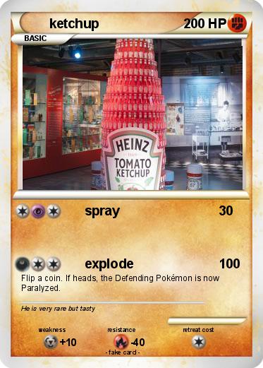 Pokémon ketchup 121 121 - spray - My Pokemon Card
