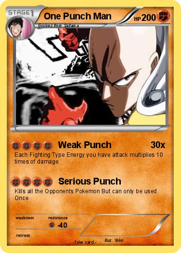 Pokémon One Punch Man 27 27 - Weak Punch - My Pokemon Card