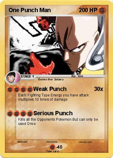 Pokémon One Punch Man 26 26 - Weak Punch - My Pokemon Card