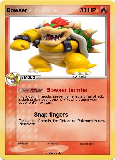 Pokémon Bowser 5724 5724 - Bowser bombs - My Pokemon Card