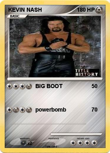 Pokémon KEVIN NASH 3 3 - BIG BOOT - My Pokemon Card