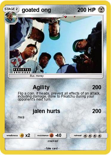 Pokémon goated ong - Agility - My Pokemon Card