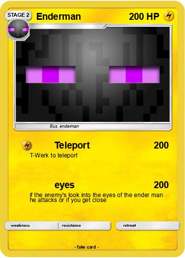 Pokémon Enderman 1872 1872 - Teleport - My Pokemon Card