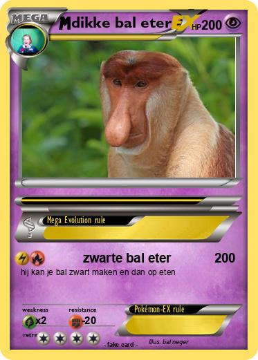 Pokémon dikke bal eter - zwarte bal eter - My Pokemon Card