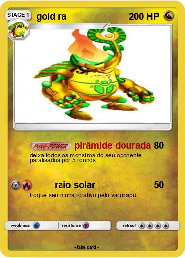 Pokémon gold ra 1 1 - pirâmide dourada - My Pokemon Card
