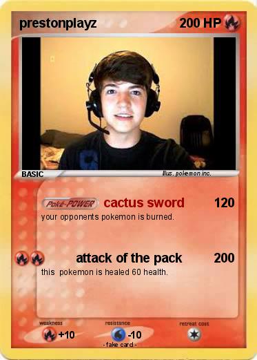 Pokémon prestonplayz 11 11 - cactus sword - My Pokemon Card