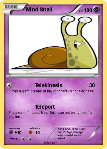 Pokémon Mind Snail - Telekinesis - My Pokemon Card