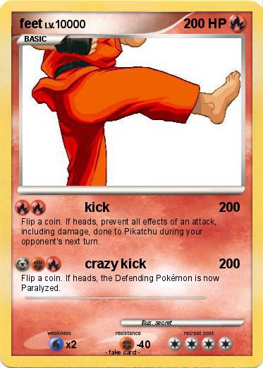 Pokémon feet 27 27 - kick - My Pokemon Card