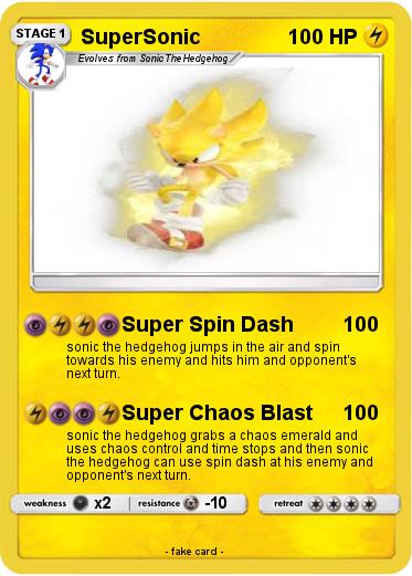 Pokémon SuperSonic 164 164 - Super Spin Dash - My Pokemon Card