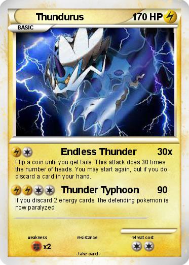 Pokémon Thundurus 242 242 - Endless Thunder - My Pokemon Card