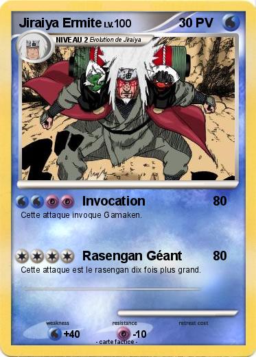 Pokémon Jiraiya Ermite - Invocation - Ma carte Pokémon