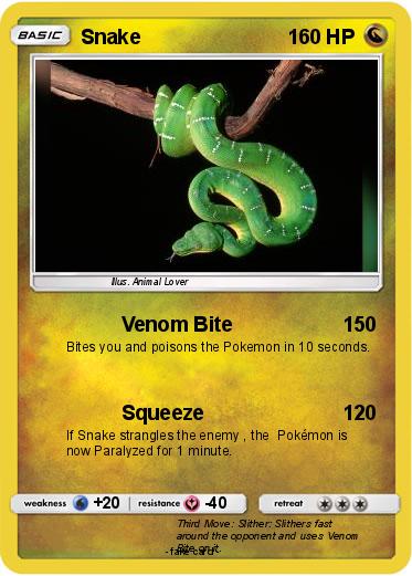 Pokémon Snake 691 691 - Venom Bite - My Pokemon Card