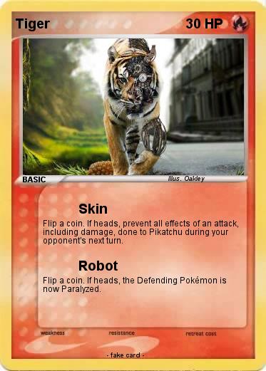 Pokémon Tiger 1224 1224 - Skin - My Pokemon Card