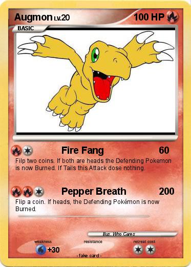 Pokémon Augmon 3 3 - Fire Fang - My Pokemon Card