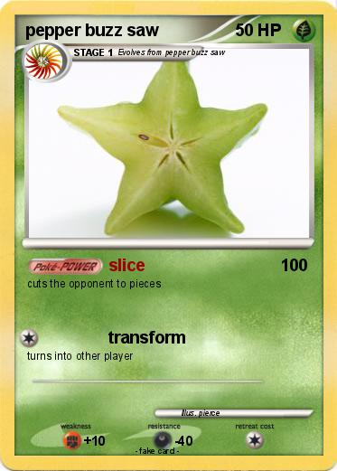 Pokémon pepper buzz saw - slice - My Pokemon Card