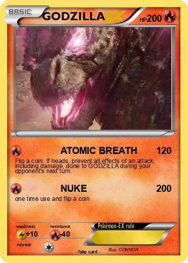 Pokémon GODZILLA 4308 4308 - ATOMIC BREATH - My Pokemon Card