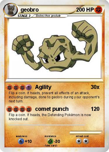 Pokémon geobro - Agility - My Pokemon Card