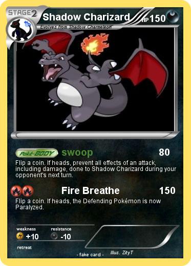 Pokémon Shadow Charizard 126 126 - swoop - My Pokemon Card