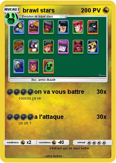 Pokémon brawl stars 1 1 - on va vous battre - Ma carte Pokémon