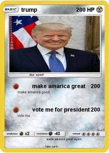Pokémon trump 1948 1948 - make amarica great - My Pokemon Card