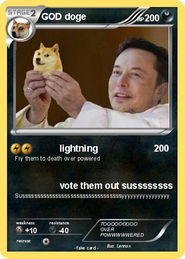 Pokémon GOD doge 8 8 - lightning - My Pokemon Card