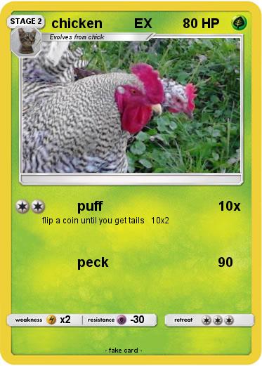 Pokémon chicken EX 9 9 - puff - My Pokemon Card