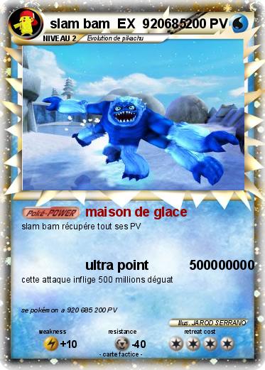 Pokémon slam bam EX 920685 920685 - maison de glace - Ma carte Pokémon