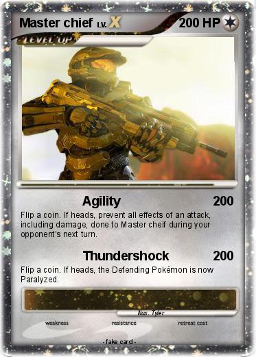 Pokémon Master chief 1784 1784 - Agility - My Pokemon Card