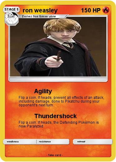 Pokémon ron weasley 122 122 - Agility - My Pokemon Card