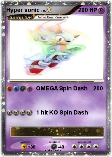 Pokémon Hyper sonic 553 553 - OMEGA Spin Dash - My Pokemon Card