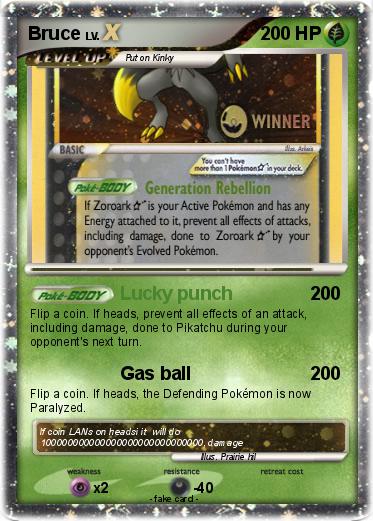Pokémon Bruce 469 469 - Lucky punch - My Pokemon Card