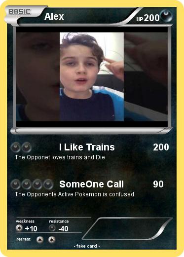 Pokémon Alex 2217 2217 - I Like Trains - My Pokemon Card