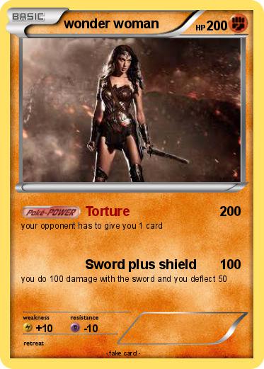 Pokémon wonder woman 43 43 - Torture - My Pokemon Card