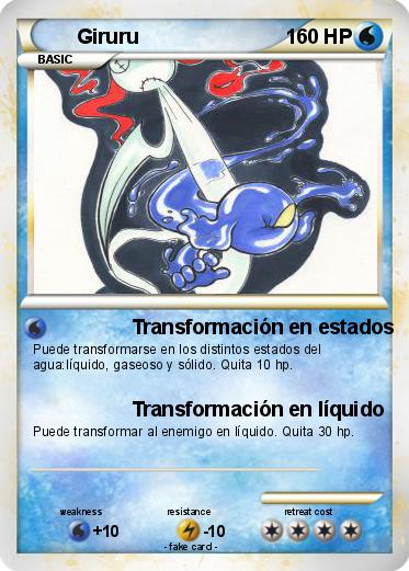 Pokémon Giruru 3 3 - Transformación en estados - My Pokemon Card