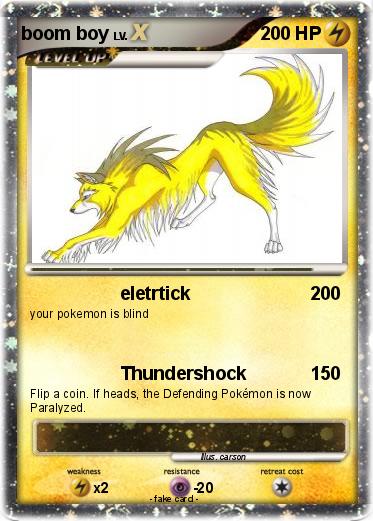 Pokémon boom boy 6 6 - eletrtick - My Pokemon Card