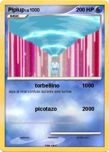 Pokémon Piplup 634 634 - torbellino 1000 - My Pokemon Card