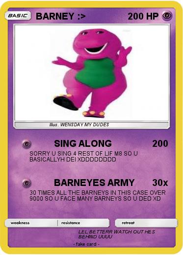 Pokémon BARNEY 742 742 - SING ALONG - My Pokemon Card