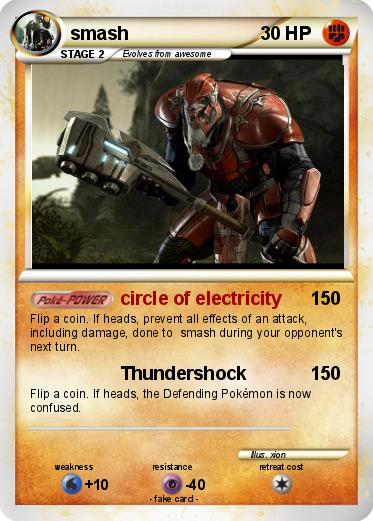 Pokémon smash 160 160 - circle of electricity - My Pokemon Card