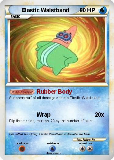 Pokémon Elastic Waistband 1 1 - Rubber Body - My Pokemon Card