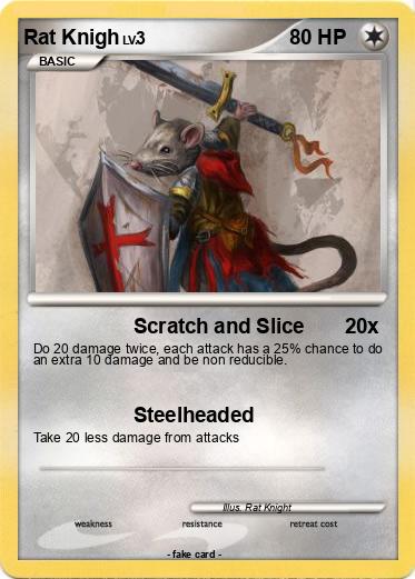 Pokémon Rat Knigh - Scratch and Slice - My Pokemon Card