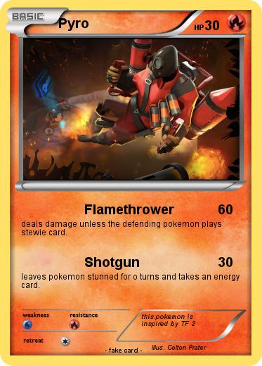 Pokémon Pyro 427 427 - Flamethrower - My Pokemon Card