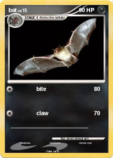 Pokémon bat 270 270 - bite - My Pokemon Card