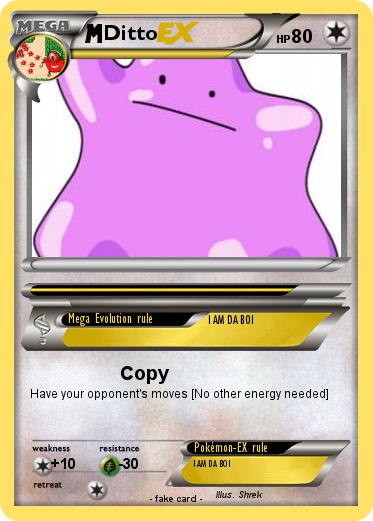 Pokémon Ditto 826 826 - Copy - My Pokemon Card
