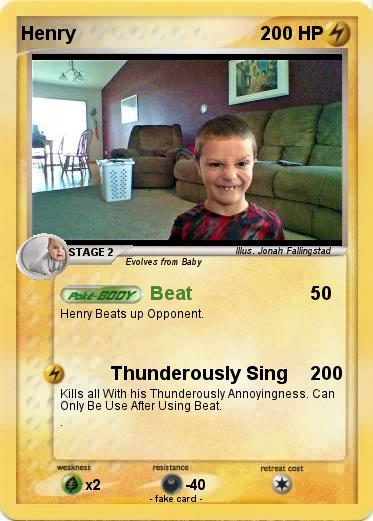 Pokémon Henry 725 725 - Beat - My Pokemon Card