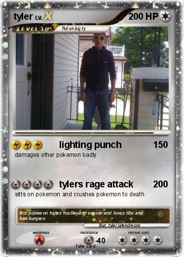 Pokémon tyler 390 390 - lighting punch - My Pokemon Card