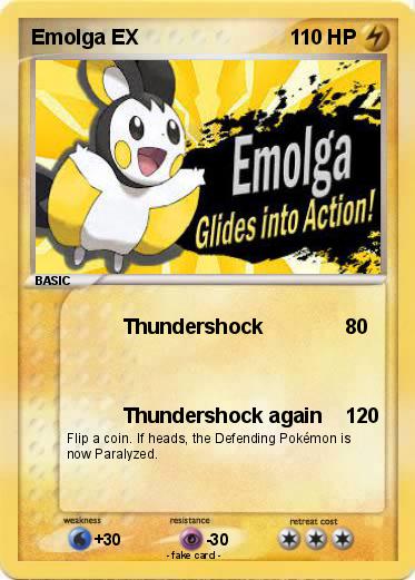 Pokémon Emolga EX 18 18 - Thundershock - My Pokemon Card