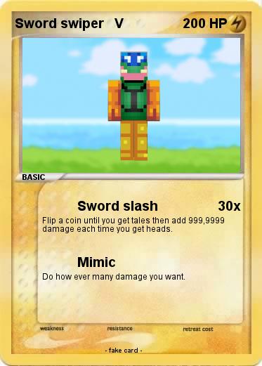Pokémon Sword swiper V - Sword slash - My Pokemon Card
